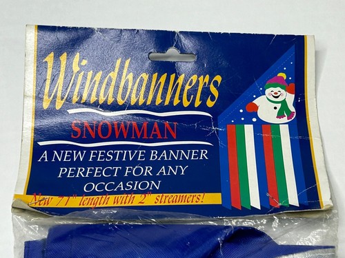 Christmas SNOWMAN Decorative Flag Wind Banner New Creative Enterprises ...