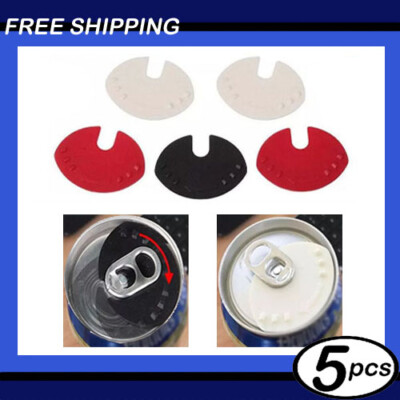 5pc Beverage Can Lid Cap Soda Soft Drink Snaps Tops Cover Lock Sealer ...