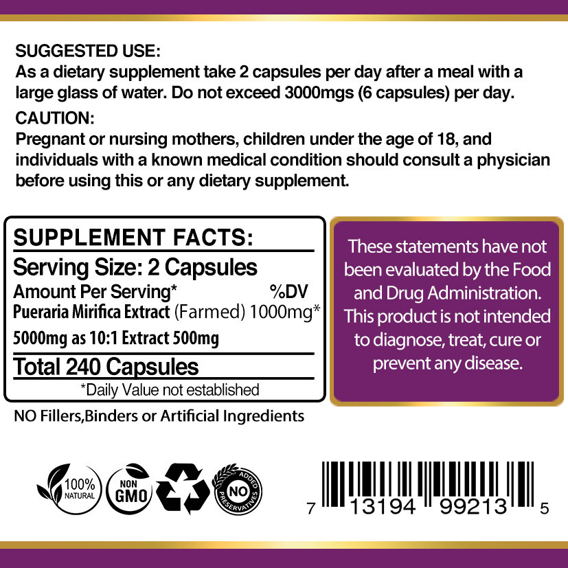 240 PILLS BIGGER BREAST GROW BUST BUTT FIRMER MALE FAST GROWTH ...