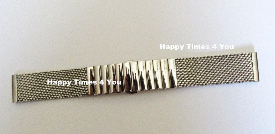 Solid Men's Mesh Stainless Steel Watch Band Strap Bracelet Bulova ...