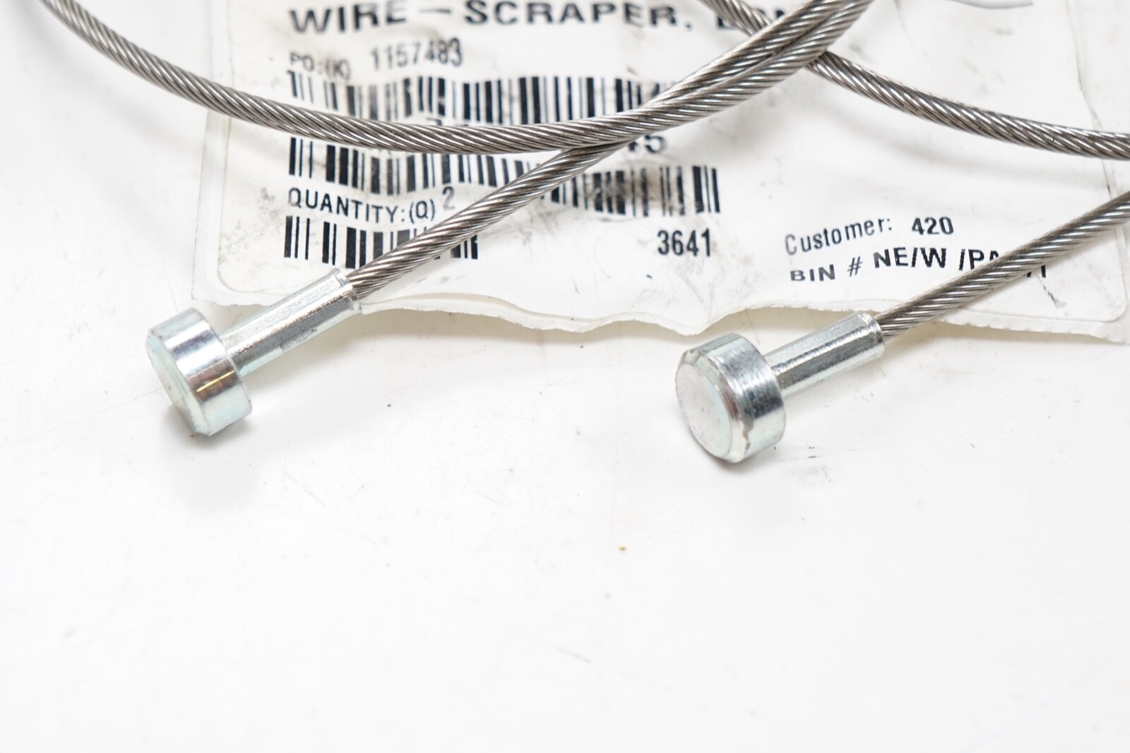 2 Genuine OEM Toro 111-6645 Long Scraper Wires for GreensPro 1200 ...