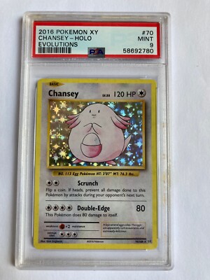 2016 Pokemon Base Set XY Evolutions Chansey Holo Foil PSA 9 Mint - 780 ...