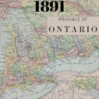 Pre-1900 - Map Of Ontario Canada - 2