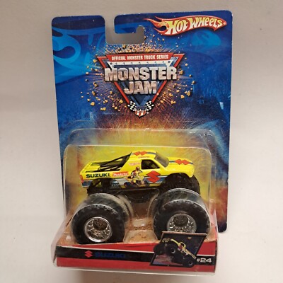MONSTER JAM SUZUKI Hotwheels Monster Trucks 1/64 Diecast Retired #24 ...