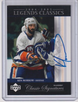 2004-05 Upper Deck Legends Classics Classic Signatures Ken Morrow #CS22 ...