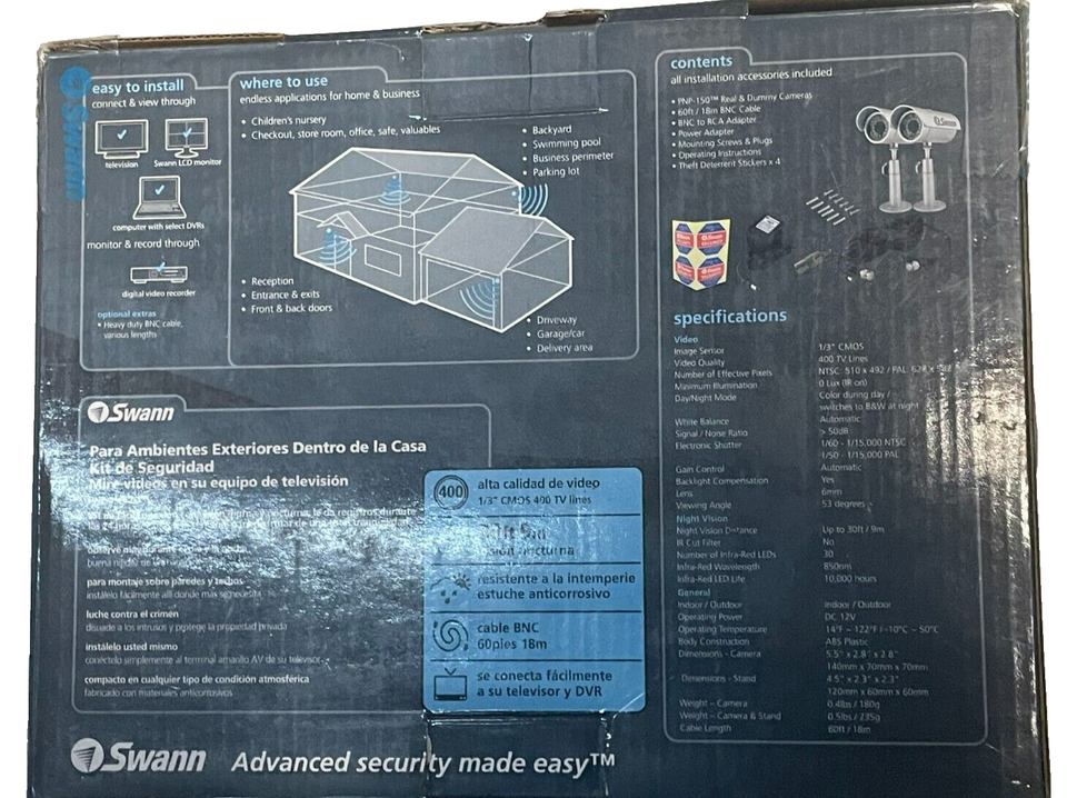 Swann Home Outdoor Security Camera Kit w/ Bonus Imitation Camera | eBay