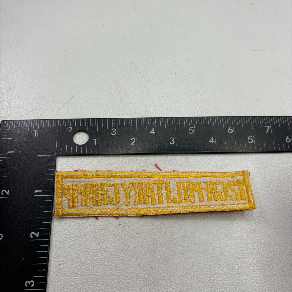 Vtg 12 GAUGE MILITARY CHAMP Gun Shooting Tab Patch 49a2 | eBay