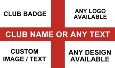 CUSTOM ENGLAND FOOTBALL FLAG BANNER. 5FT X 3FT. FREE DELIVERY. AMAZING ...