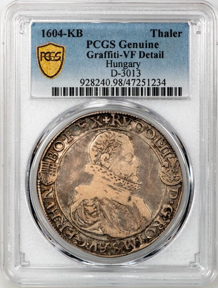 Hungary 1604-KB Thaler, Rudolf - Cat #KM-18 - PCGS VF Detail | eBay