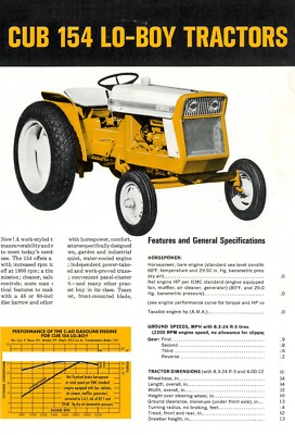 International Cub 154 Lo-Boy Leaflet Brochure | eBay