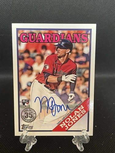 2023 Topps Nolan Jones 1988 Topps 35th Anniversary Auto Rookie SP ...