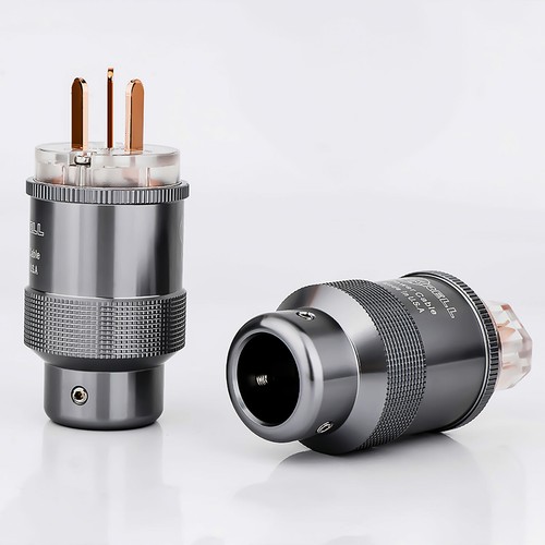 Pure Copper AU Version Power Plug IEC Connector HiFi Audio Power Cable ...