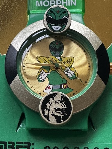1994 Mighty Morphin Power Rangers Green Ranger Collector's Watch w/ Tin ...