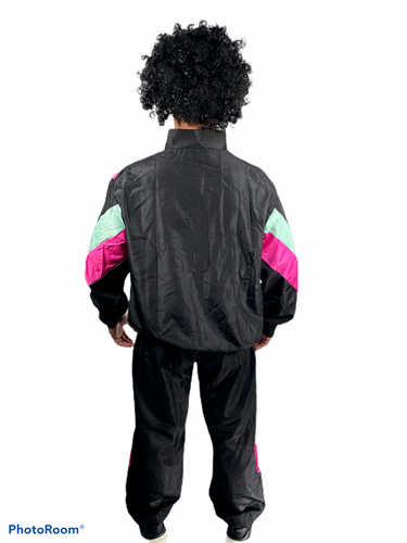 Mens Ladies 80s Shell Suit Fancy Dress Costume Scouser Tracksuit ...