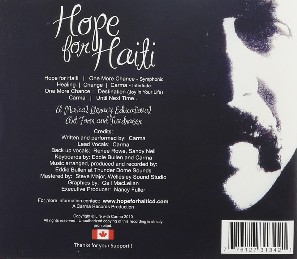 Carma Hope for Haiti (CD) (UK IMPORT) 776127313421 | eBay