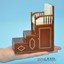 Miniature pulpit Minbar steps chair mimber mosque imam for dollhouse 1: ...