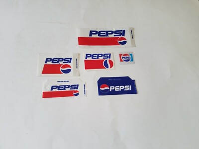 Pepsi - 4 different vending tags, 2 stickers | eBay