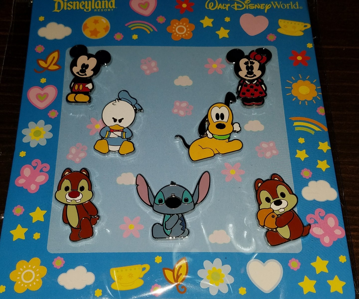 Disney Pins CUTE FAB CHARACTER Full Body Authentic 7 Pin Booster Set | eBay