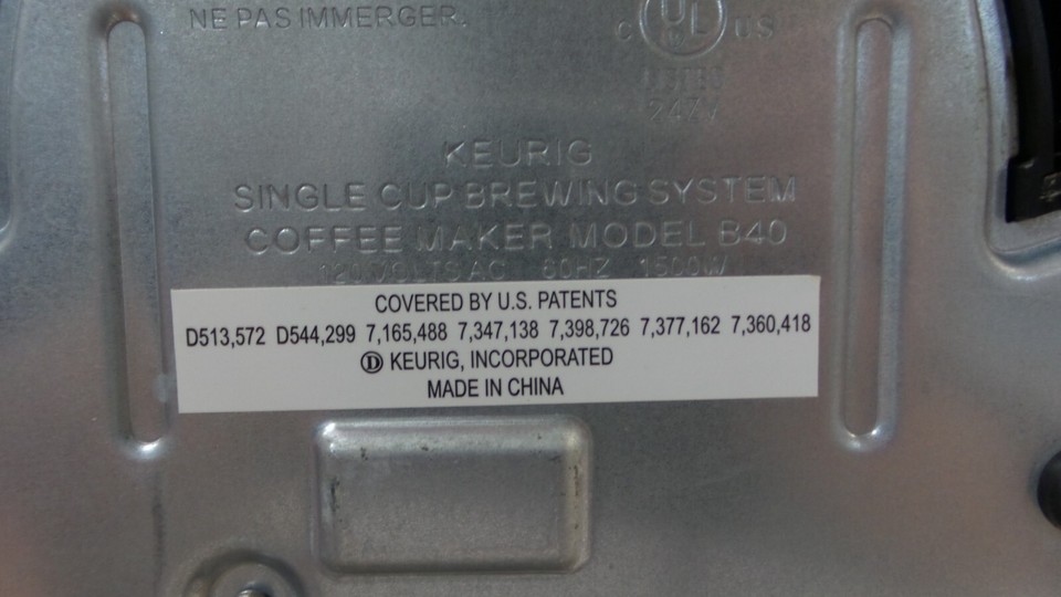 Keurig Coffee Maker Model B40 Pod K-Cup Single Serve Black | eBay