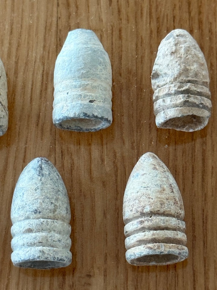 10 CIVIL WAR BULLETS CHEWED SMASHED SHOT MINI BALLS DUG EASTERN NORTH ...