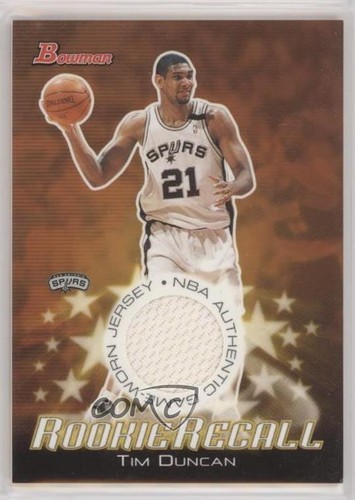 2003-04 Bowman Rookies & Stars Rookie Recall Relics Tim Duncan #RRE-TD ...