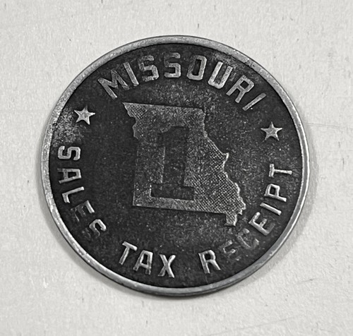 Vintage Missouri Sales Tax Reciept Token, Depression Era 1937-1942 | eBay