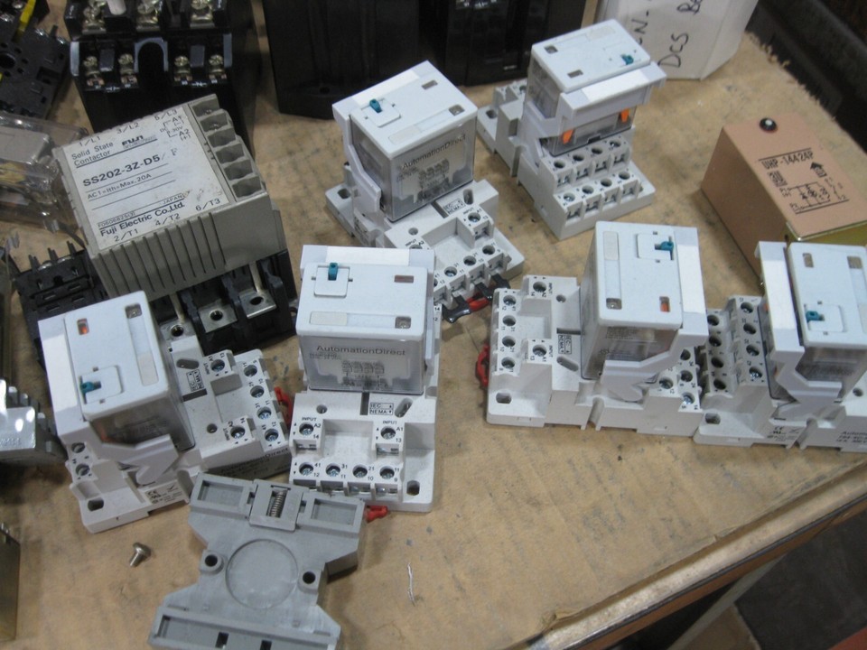 HUGE Mixed Lot (50+) Relays Contactors Terminal Blocks + MORE | eBay