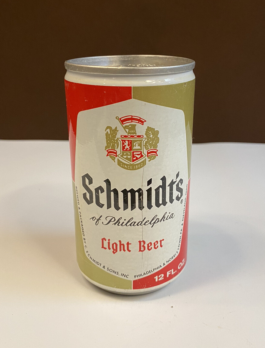 Schmidt's of Philadelphia Light Beer • Schmidt & Sons • Pull Tab Beer ...