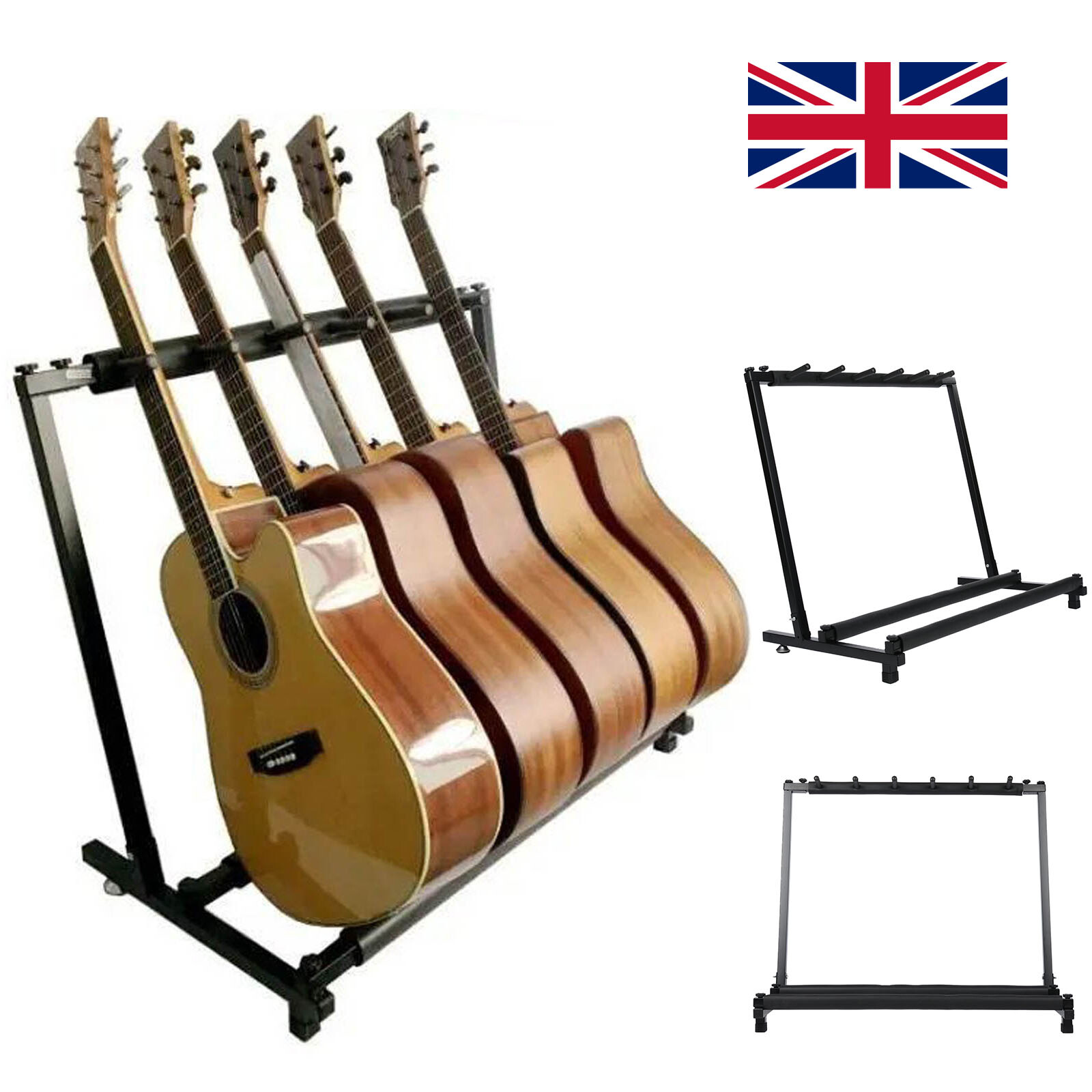 3/5/7 Multi Guitar Stand Foldable Acoustic Electric Electric Bass ...
