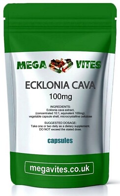 ECKLONIA CAVA CAPSULES 100mg x 30 - POWERFUL SEAWEED ANTIOXIDANT ...