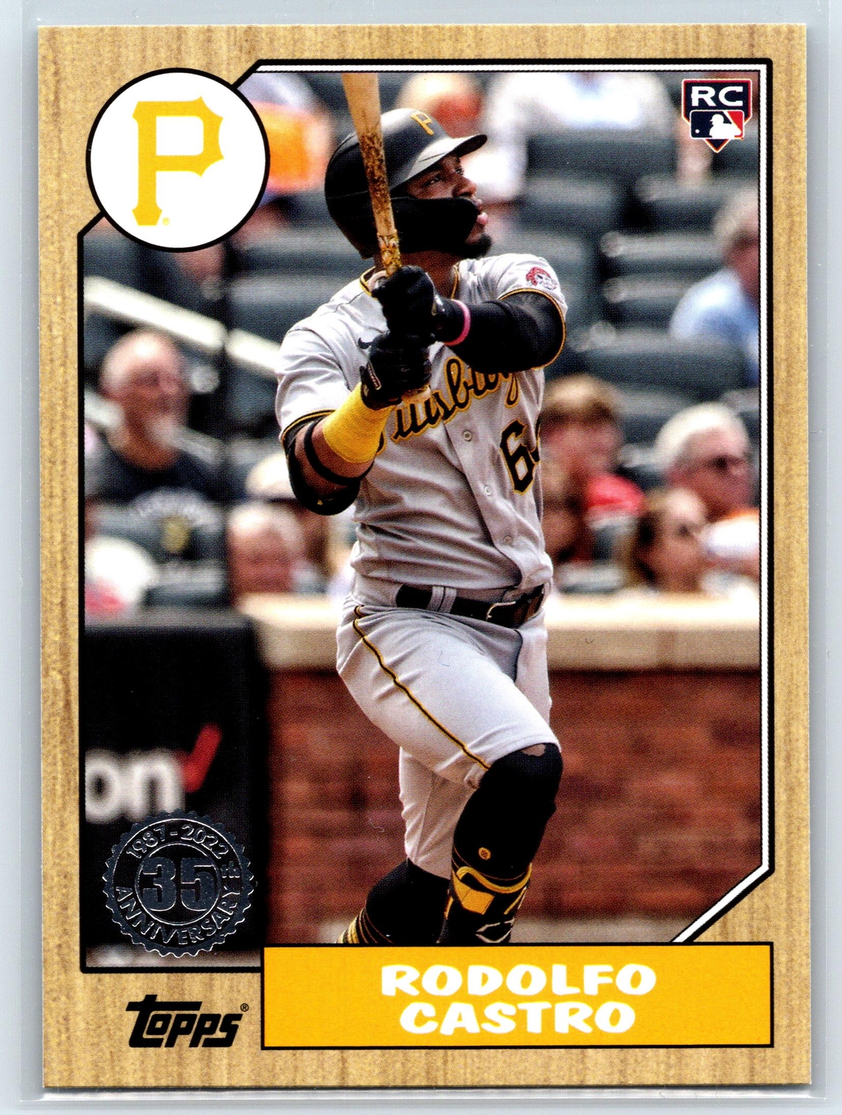 Rodolfo Castro 2022 Topps 1987 Topps 35th Anniversary RC Pirates #T87 ...