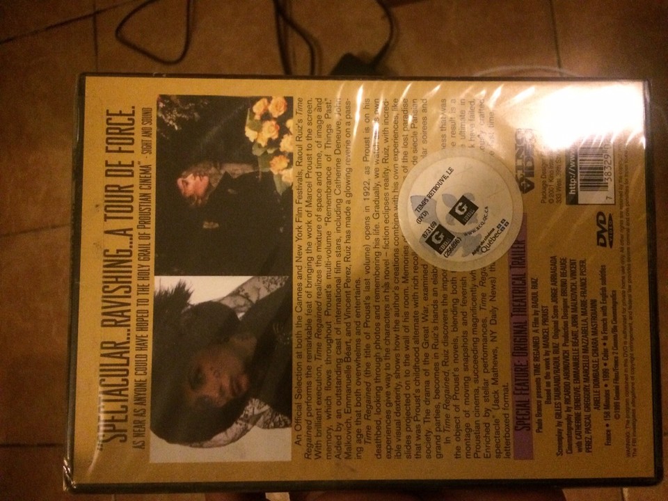 Time Regained (DVD, 2001) | eBay