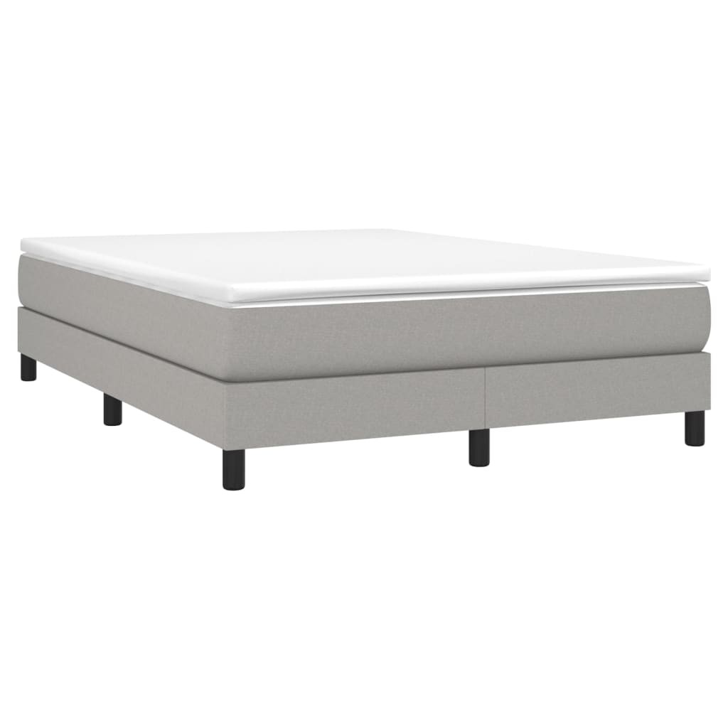 Bed Frame Box Spring Platform Bed Base Frame Mattress Foundation Fabric ...