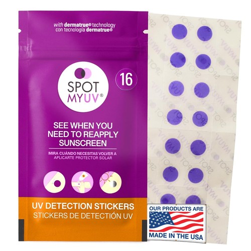 SPOTMYUV UV Detection Stickers Sunscreen Patented | eBay