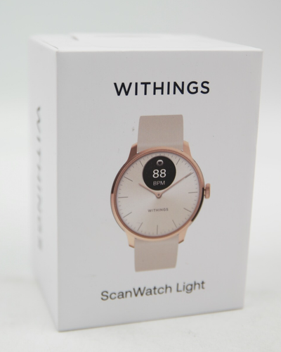 Withings ScanWatch Light Sleep Monitor Smart Watch Rose Gold Beige 37mm ...