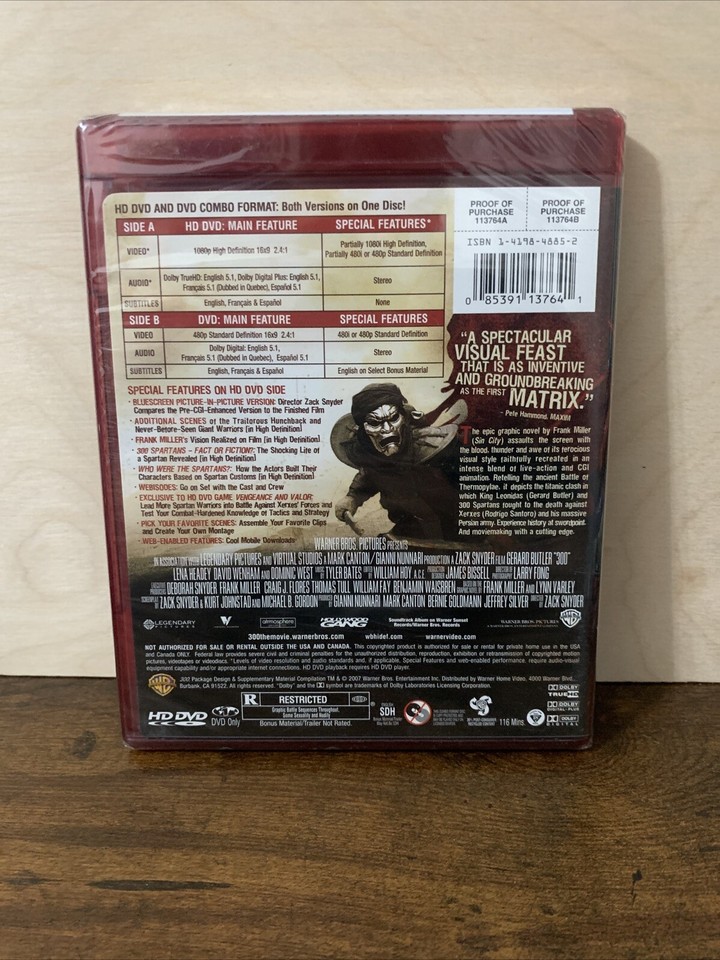 300 (HD DVD, 2007) Gerard Butler New and Sealed 85391137641| eBay