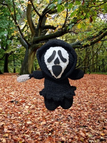 horror plush, horror gift, Ghostface plush, crochet plushie, large! | eBay