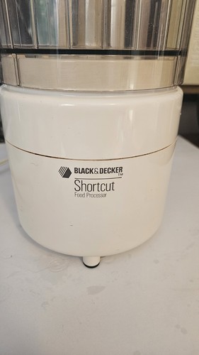 VTG Black And Decker Shortcut Food Processor On And Pulse Switch Ivory ...