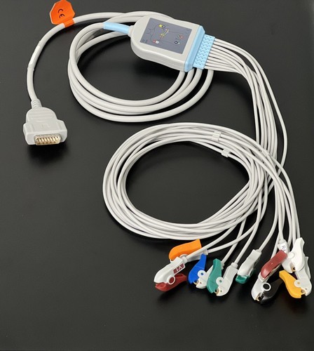 GE Marquette MAC 1600 MAC 2000 EKG Cable 10 Leads Grabber AHA- Same Day ...