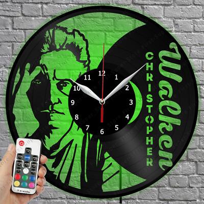 LED Clock Christopher Walken Vinyl Record Wall Clock Led Light Wall ...