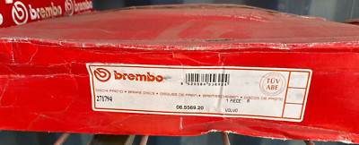 *Brembo Rear Brake Rotor - 271794 / 08.5569.20 - Fits Volvo 850, C70 ...