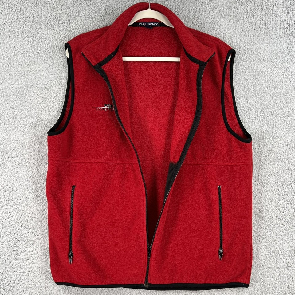 190th Fighter Squadron Vest Adult Large Mens Red Fleece Boise Idaho ...