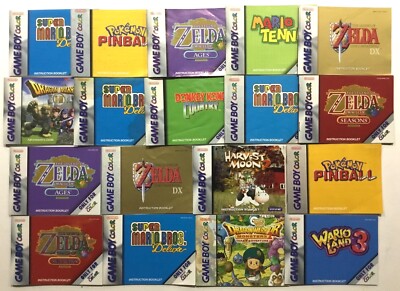 GBC Gameboy COLOR Manual Instruction Booklet YOU CHOOSE | eBay