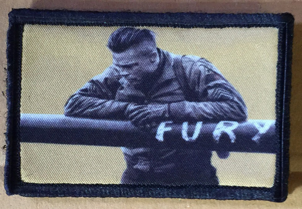 Fury Morale Patch Tactical Military Tactical Army Flag USA Hook Badge ...