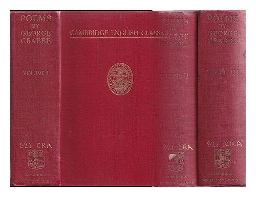 CRABBE, GEORGE (1754-1832) Poems / ed. by Adolphus William Ward 1907 ...