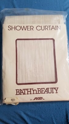 Vintage Jakson Gray Shower Curtain Shabby Chic | eBay