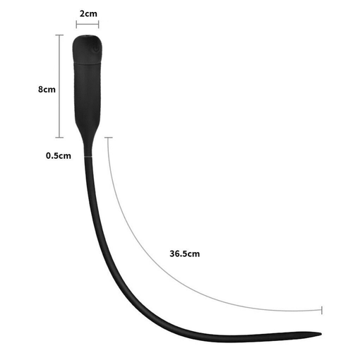 Silicone Men Electric E-stim Stretcher Urethral Sounding Rod Penis Plug ...