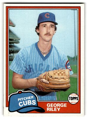 1981 Topps #514 George Riley Rookie Chicago Cubs | eBay