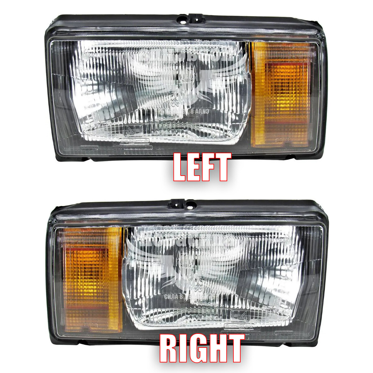 SET Headlights (faros, faro) Left and Right VAZ 2105 2107 LADA Riva ...