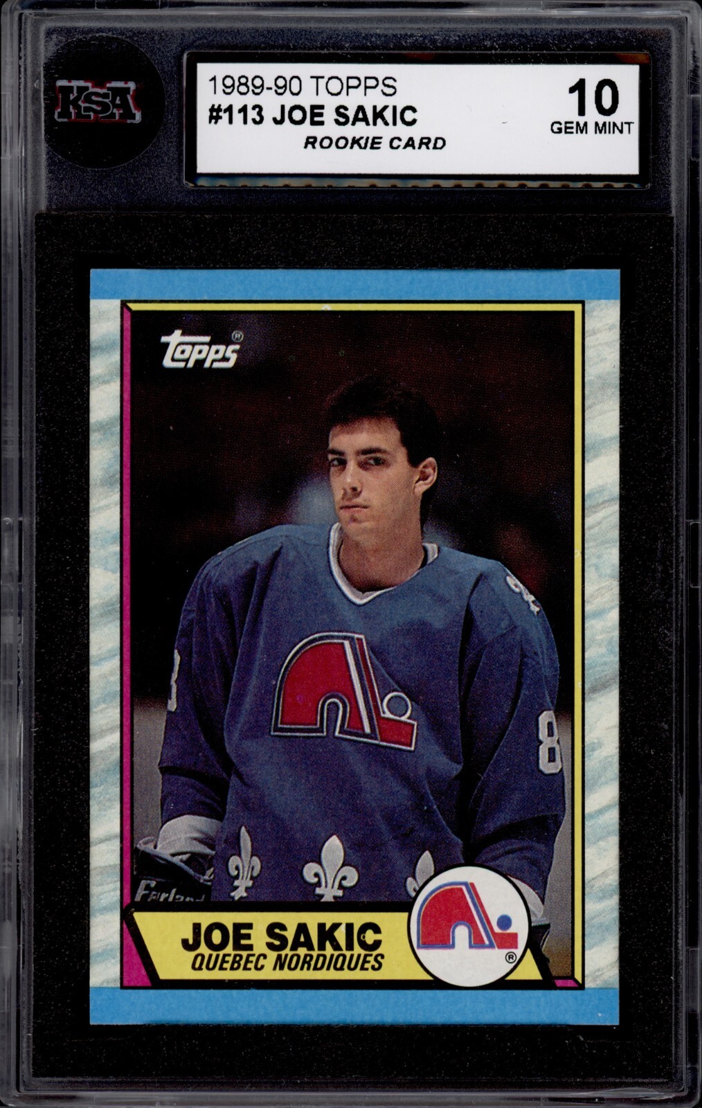 1989-90 TOPPS #113 JOE SAKIC ROOKIE CARD KSA 10 GEM MINT | eBay
